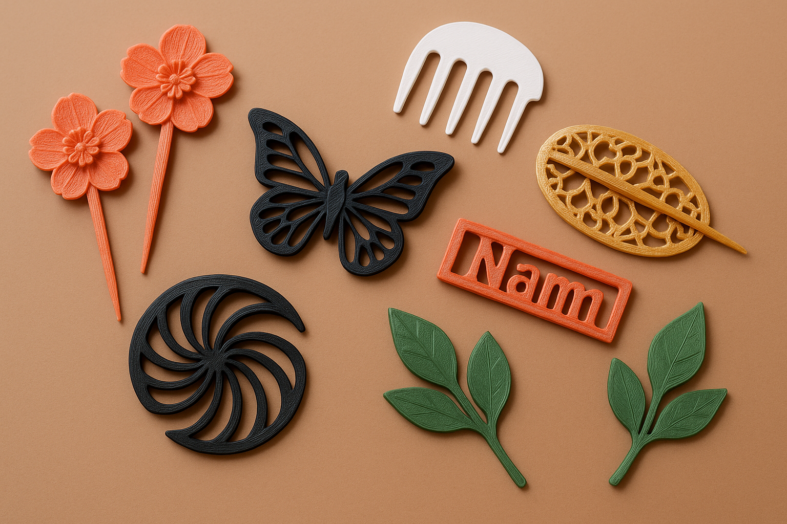 3D Printed Hair Accessories: 10 Pins, Combs, and Clips to Try